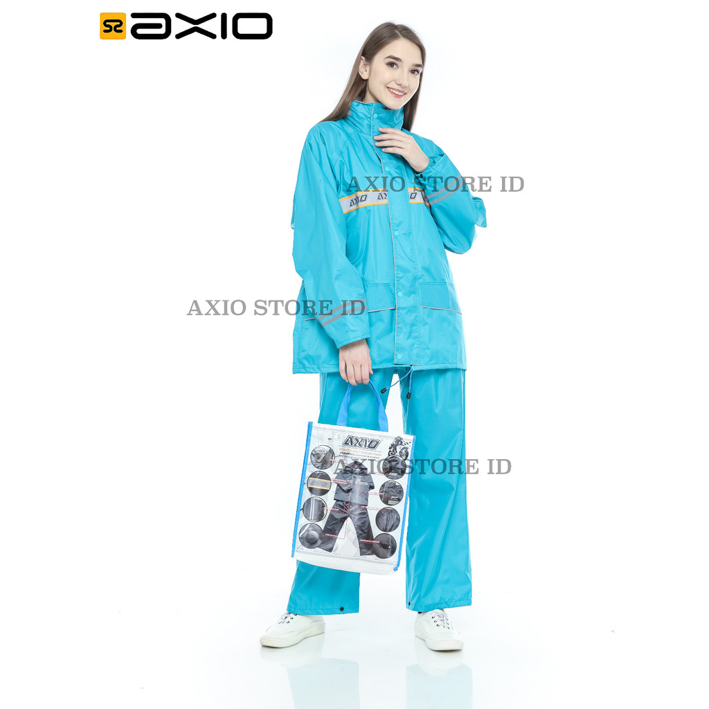 Jual Promo Jas Hujan Axio Hijau Tosca - Jas Hujan Axio Limited Edition Original | Shopee Indonesia