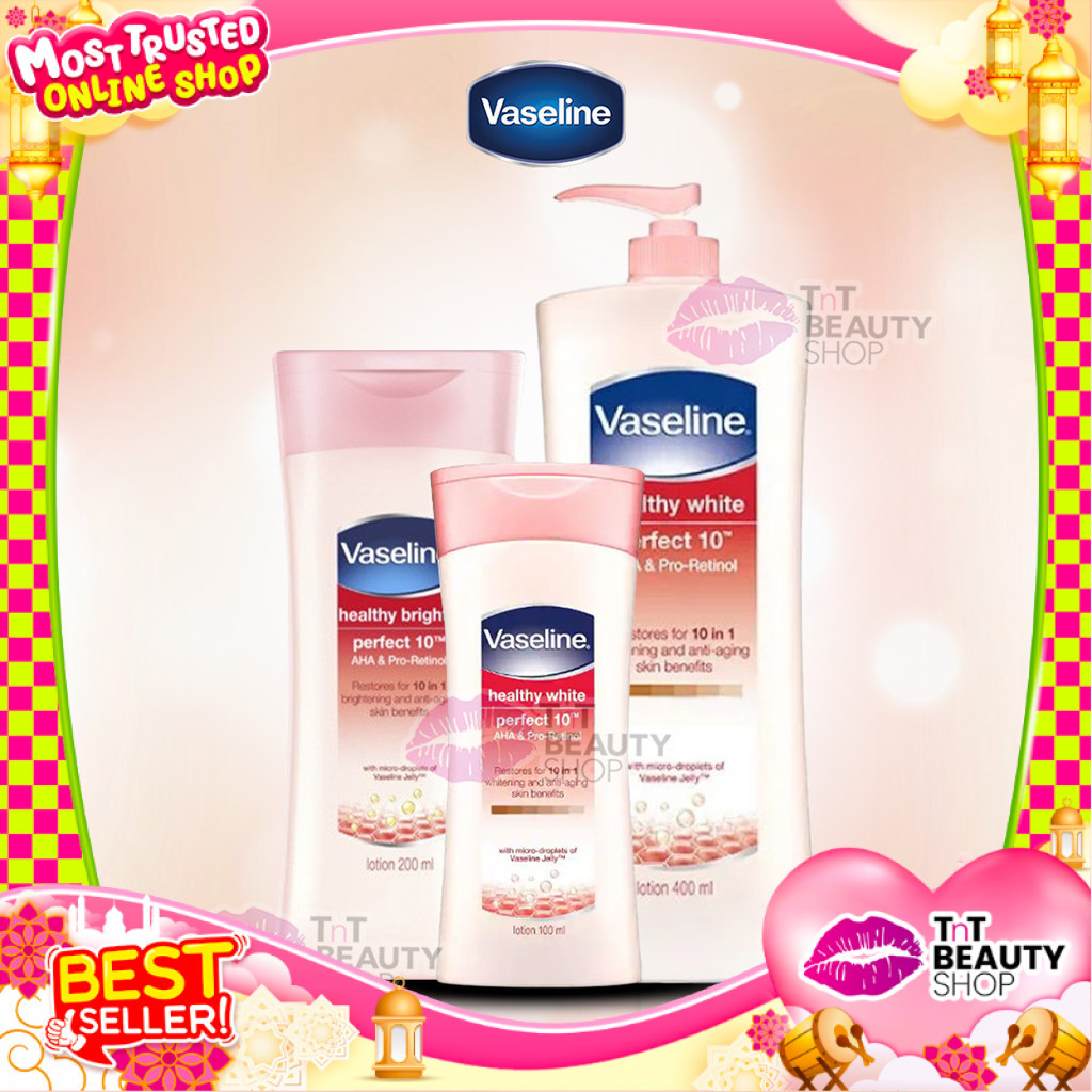 Jual Vaseline Healthy White Perfect 10 Lotion 100ml - 200ml - 400 ml ...