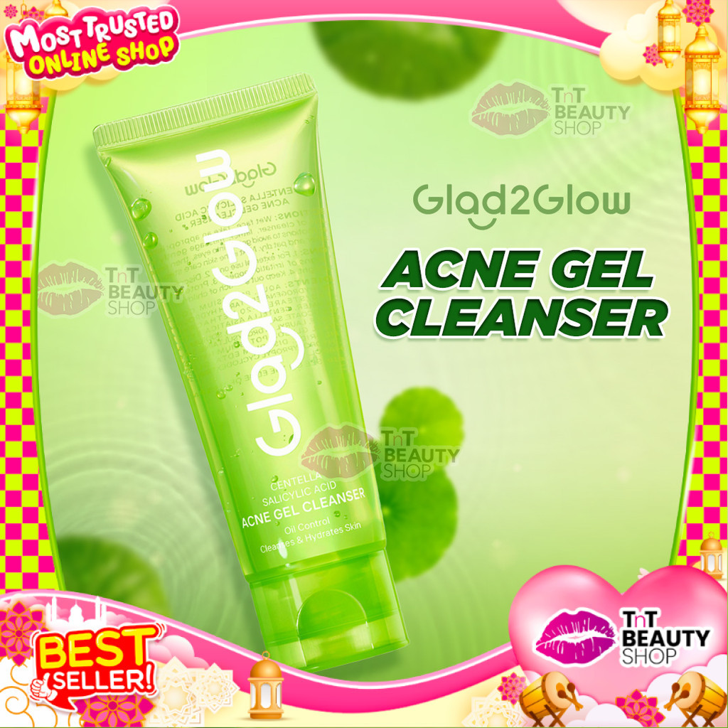 Jual Glad2Glow Centella Salicylic Acid Acne Gel Cleanser 70ML Glad 2 ...