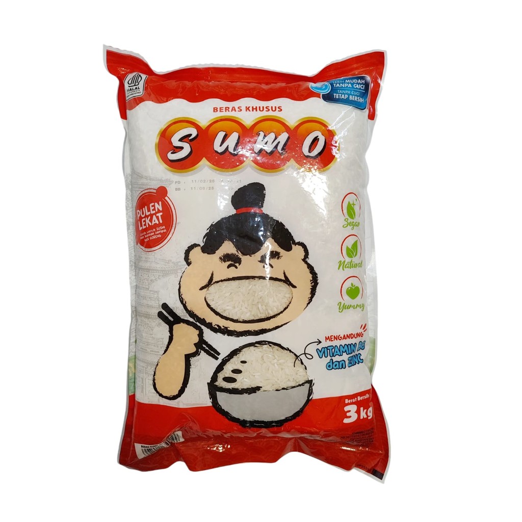 Jual Beras Sumo Kemasan Merah 3Kg | Shopee Indonesia