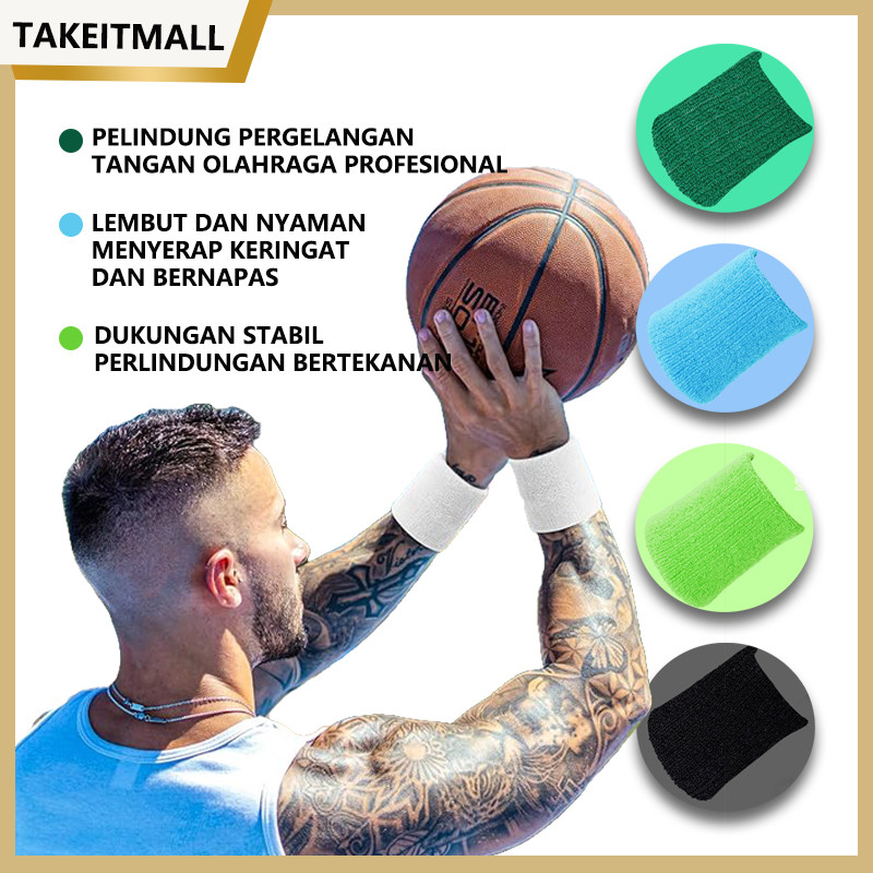 Jual Wrist Band Wristband Handband Hand Band Wrist Handuk Arm Tangan Wrist Brace Support ...