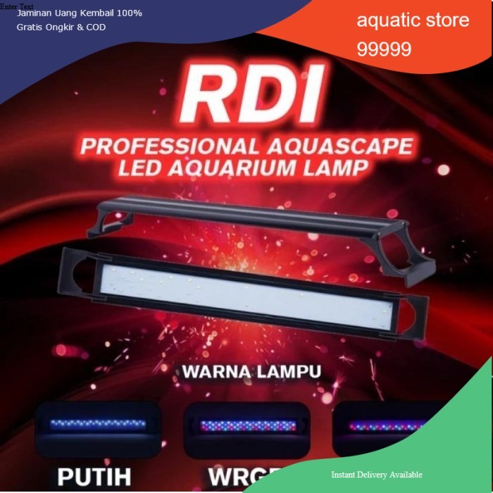 Jual lampu led gantung aquarium PROFESIONAL AQUASCAPE LED LAMP RED DRAGON INDONESIA RDI RD H500 ...