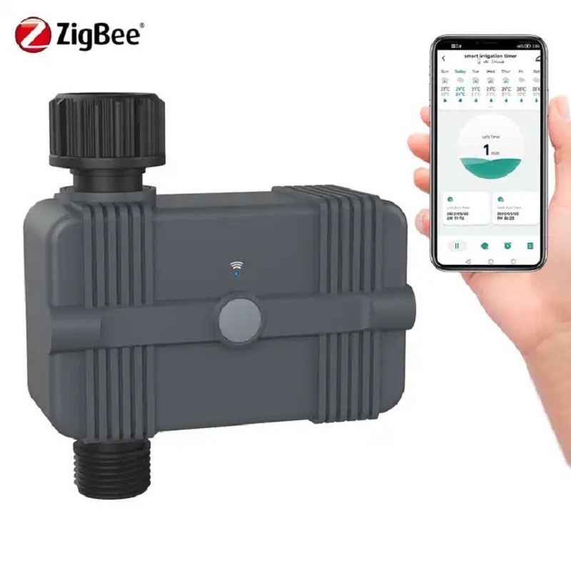 Jual Smart ZigBee Wifi Water Timer Sprinkler Automatic Intelligent Tuya APP Garden Hose Drip ...