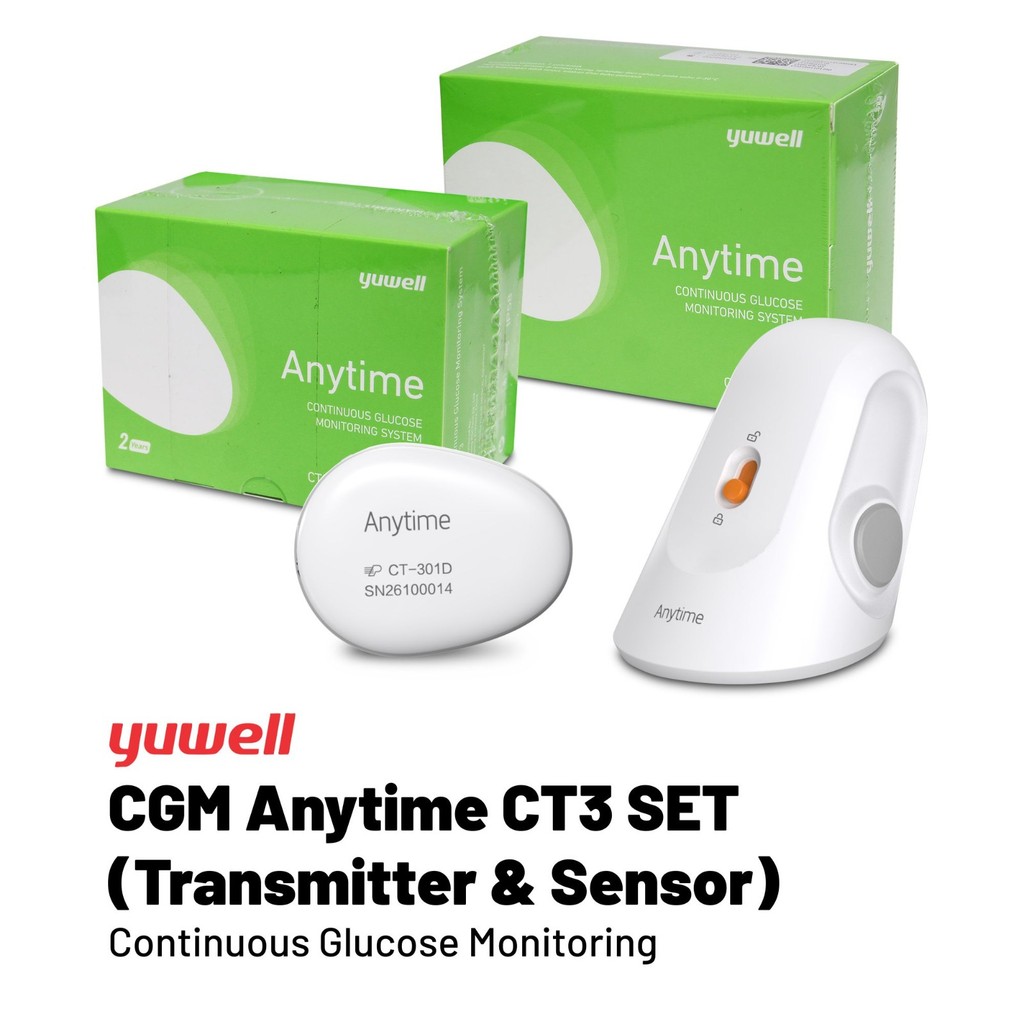 Jual YUWELL CT3 Transmitter Anytime Continuous Glucose Monitor (CGM ...