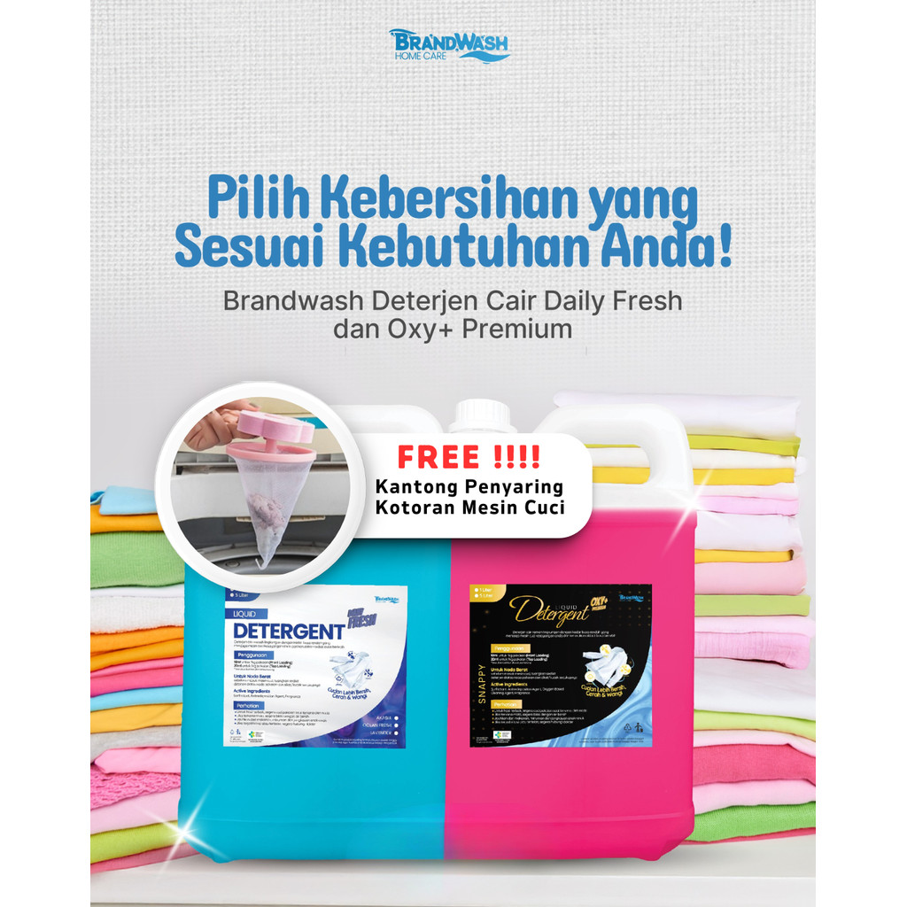 Jual BRANDWASH - Deterjen Cair Laundry Premium Liquid Detergent ...