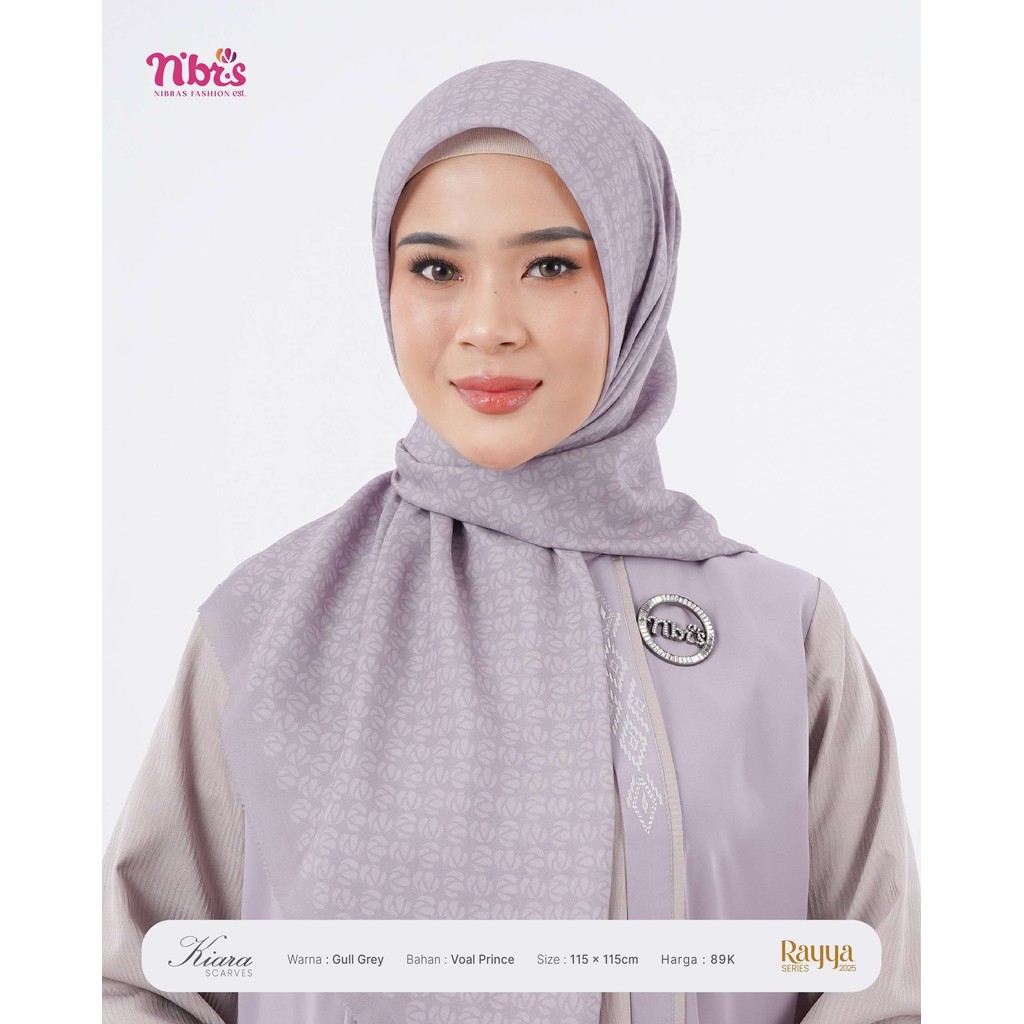 Jual Scraf Premium Motif Kiara Scarves Hijab Segiempat Wanita By Nibras ...