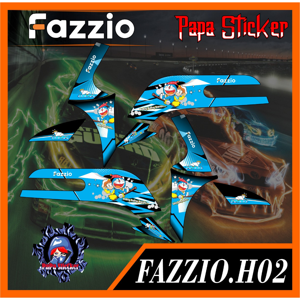 Jual Striping FAZZIO - Sticker Striping Variasi list YAMAHA FAZZIO H02 ...