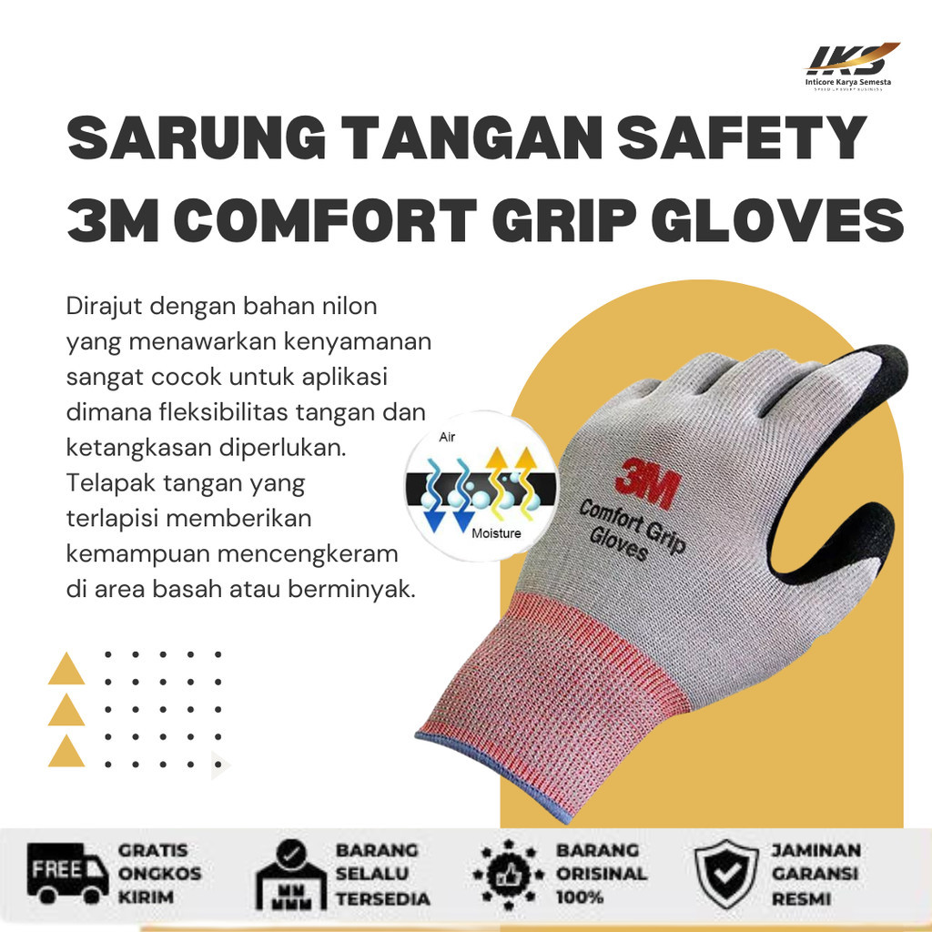 Jual Sarung Tangan 3M Comfort Grip Gloves | Shopee Indonesia