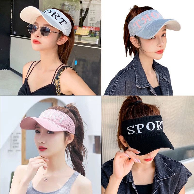 Jual Topi Golf Senam Pantai Import Korea Rajut Karet olahraga Sport ...
