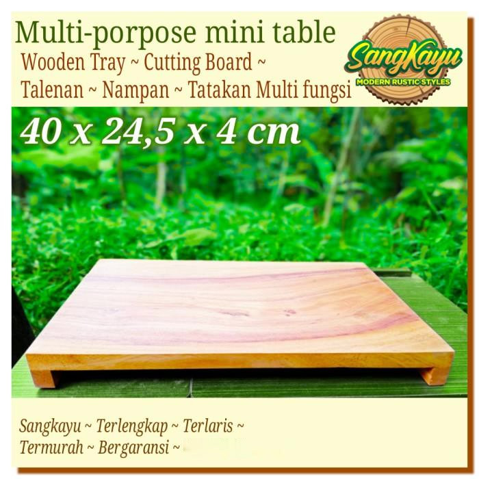 Jual Meja mini multifungsi 40x24,5x4cm meja laptop talenan Cutting ...