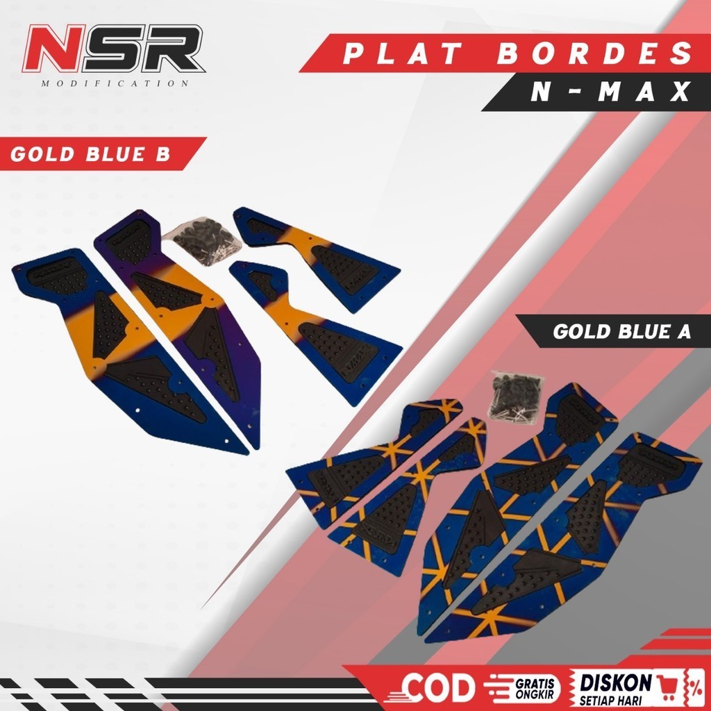 Jual BORDES PLAT N MAX OLD 2097-3 Yamaha Nmax old 2 tone agras PROMO ...