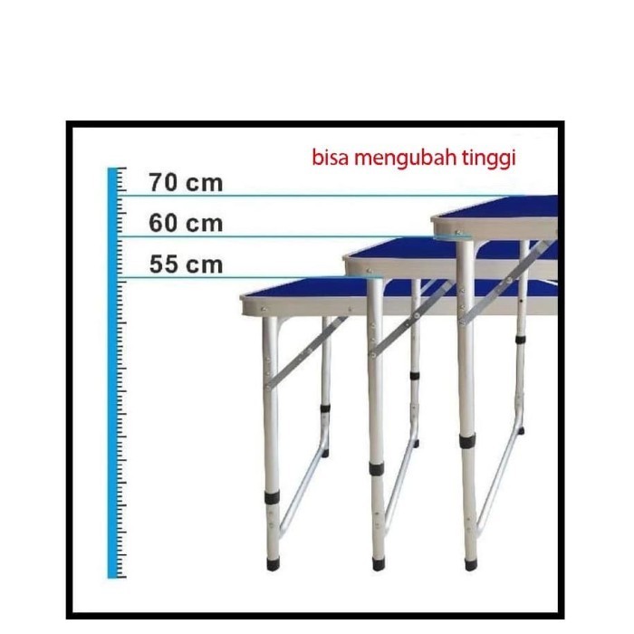 Jual promo -MEJA LIPAT KOPER HPL ALUMINIUM-MEJA LIPAT PORTABLE - KAKI BULAT - Cokelat | Shopee ...
