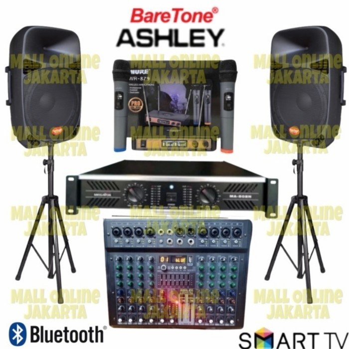 Jual Paket speaker aktif pasif 15 inch ashley sound system outdoor ...