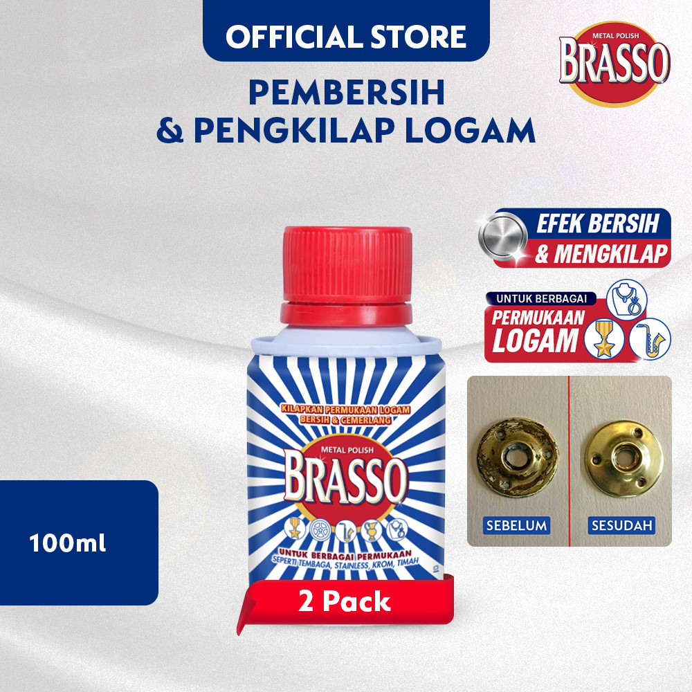 Jual Brasso Metal Polish 100ml x2 | Shopee Indonesia