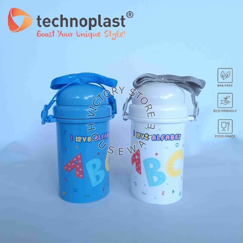Jual TECHNOPLAST Botol Minum I Love Alfabet 400Ml Botol Air Minum ...