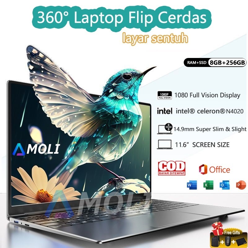 Jual Amoli [baru Dan Asli] Laptop Baru 2024 11 6 Inci Ram 8 256gb Ssd