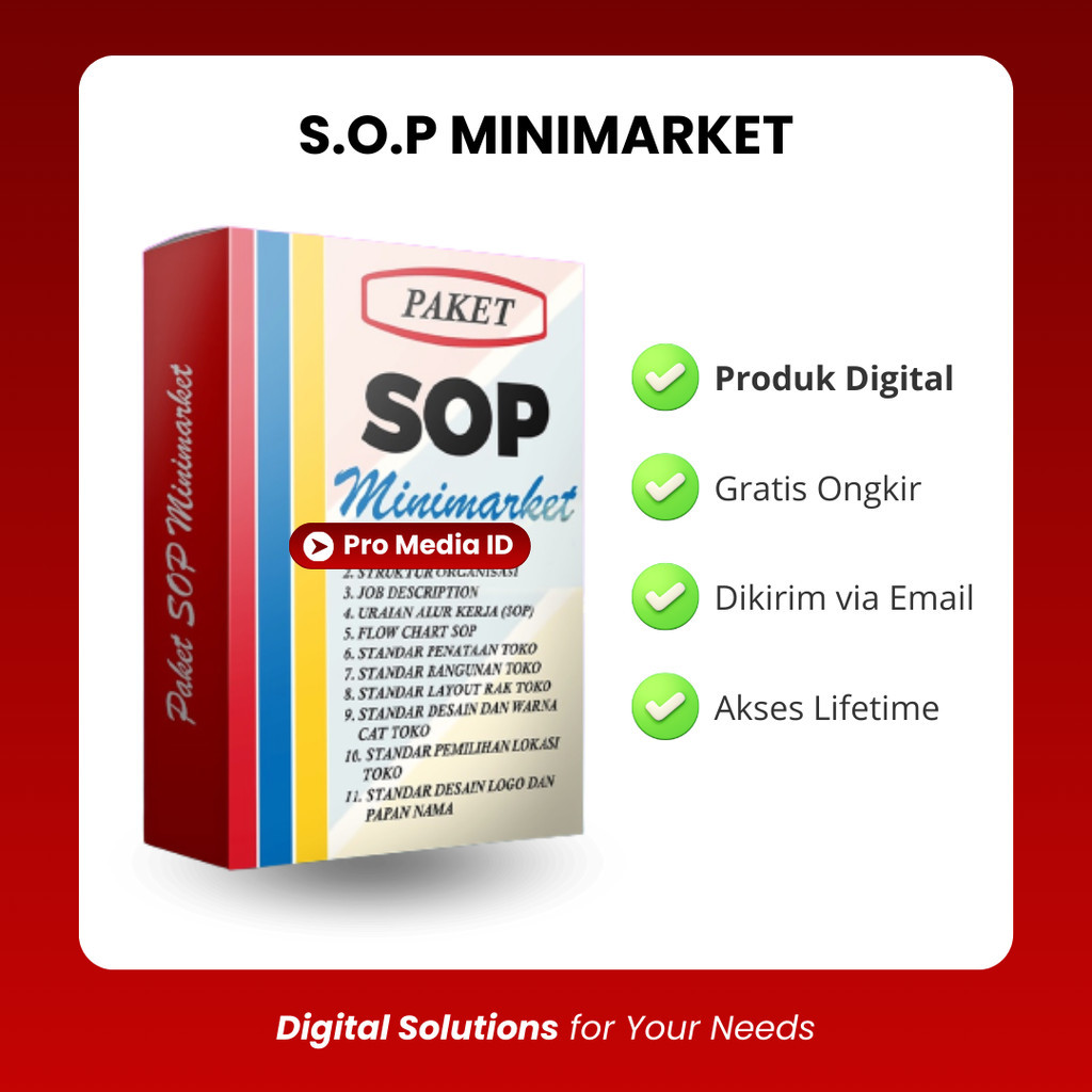 Jual Paket Optimalkan Usaha Minimarket dengan SOP Mini Market Lengkap ...