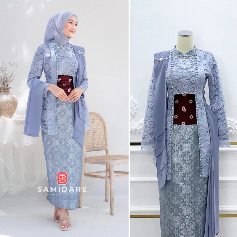Jual MURAH Set Kebaya Kutu Baru Modern Kebaya Wisuda Lamaran Tunangan Set Kutubaru Full Payet ...