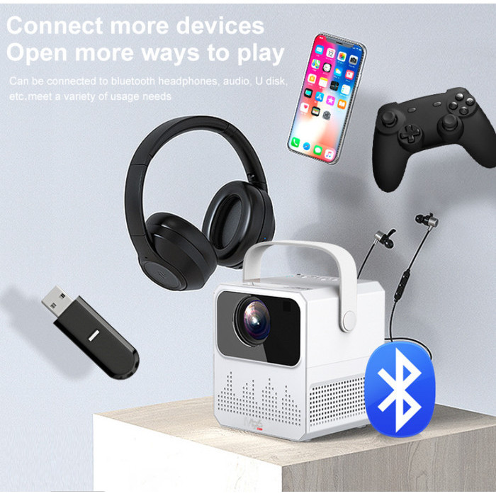 Jual T2 Mini Proyektor Android TV 1080P Smart Projector 6000 Lumen ...