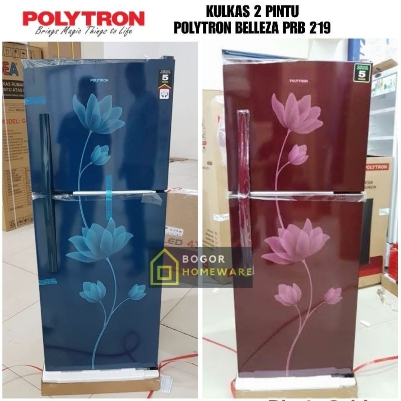 Jual (KHUSUS BOGOR) POLYTRON BELLEZA KULKAS 2 PINTU PRB 219 200LITER NO ...