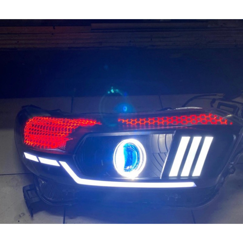 Jual lampu custom headlamp mobilio brio new full custom lazy konsep ...