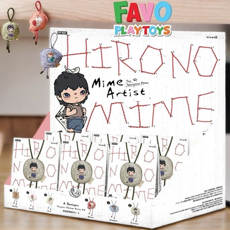 Jual POP MART Hirono Mime Series Fragrance Pendant - FULL SET 6 PCS ...
