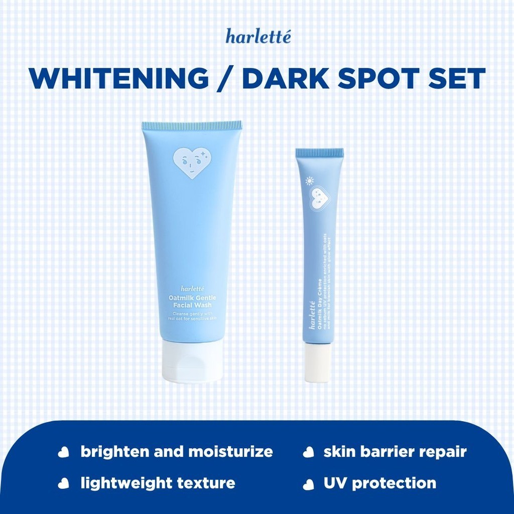 Jual [2 PCS BUNDLING FACIAL WASH] Harlette Oatmilk Gentle Facial Wash ...