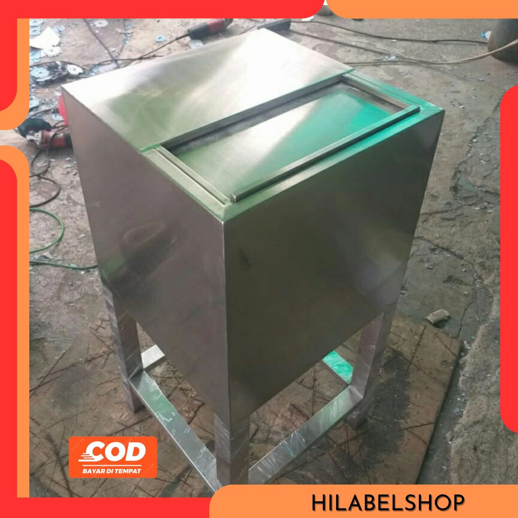 Jual Ice Bin 1 Pintu + Kaki / Tempat Es Batu / Ice Box (40X40X40 ...