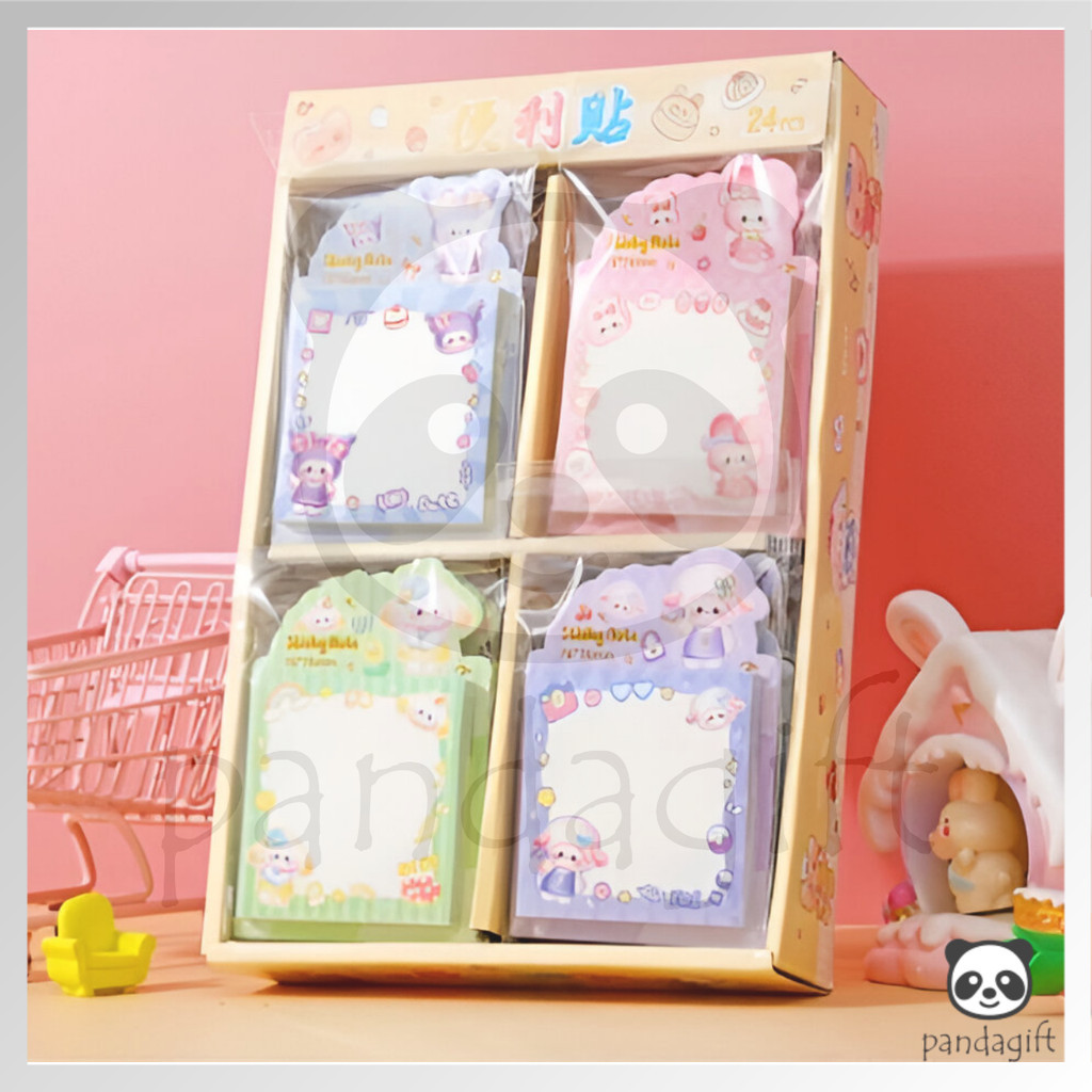 Jual 100 Lembar Color Sticky Note Memo Label Sticker Bookmark Warna ...