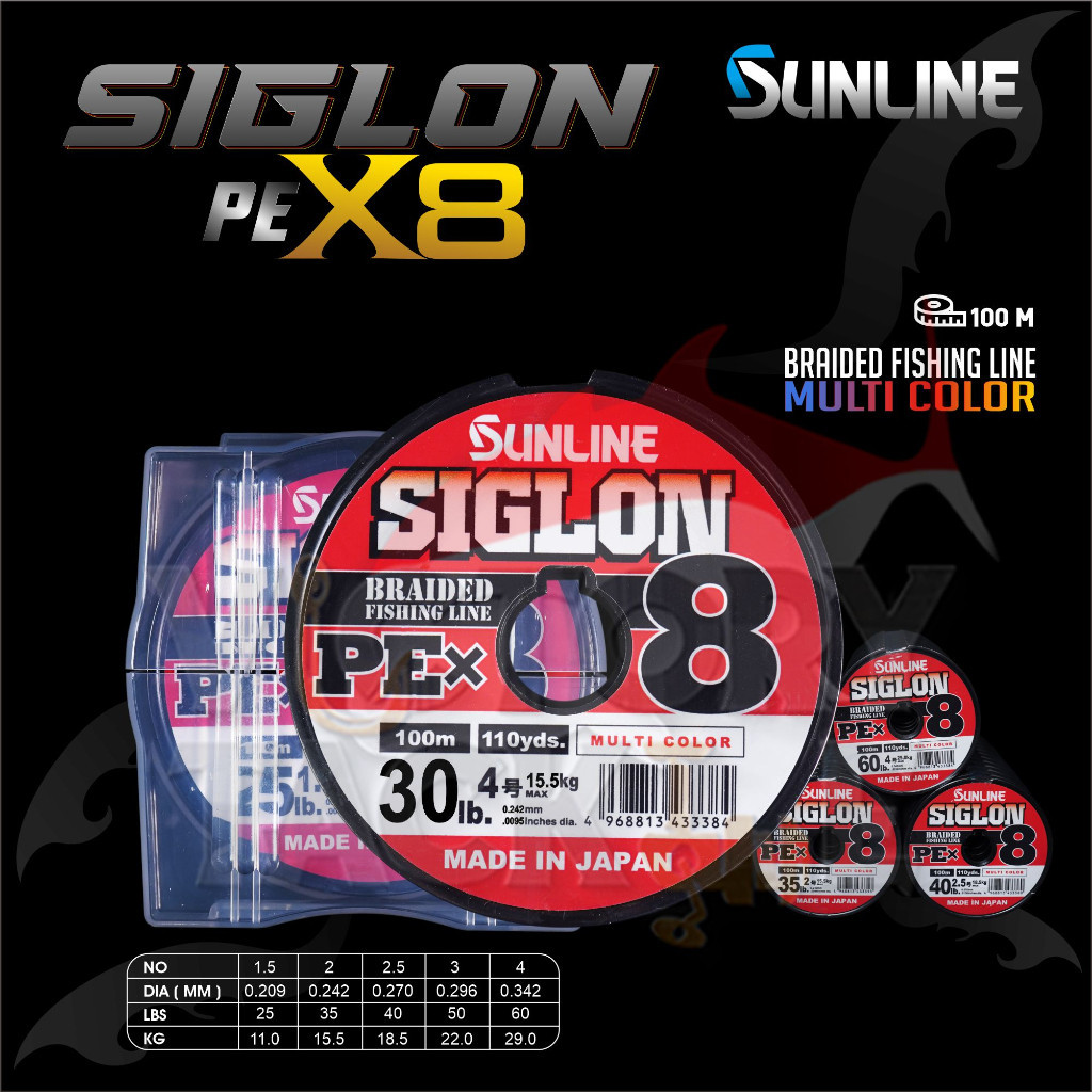 Jual SENAR PANCING BENANG PE SUNLINE SIGLON X8 CONNECTING 100 METERS ...