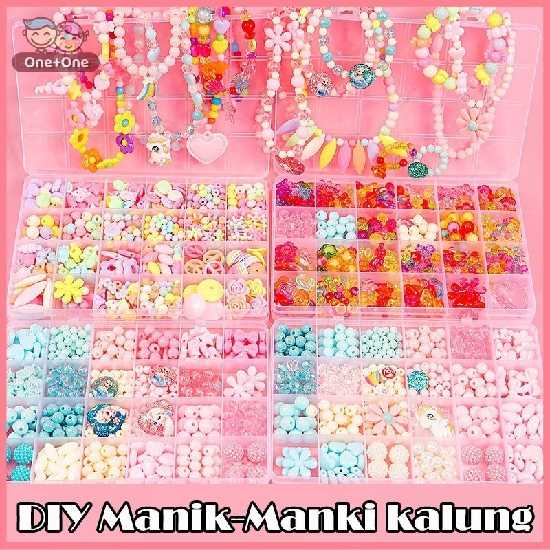 Jual （COD）Beaded diy Meronce gelang kalung Gantungan Mainan edukasi ...