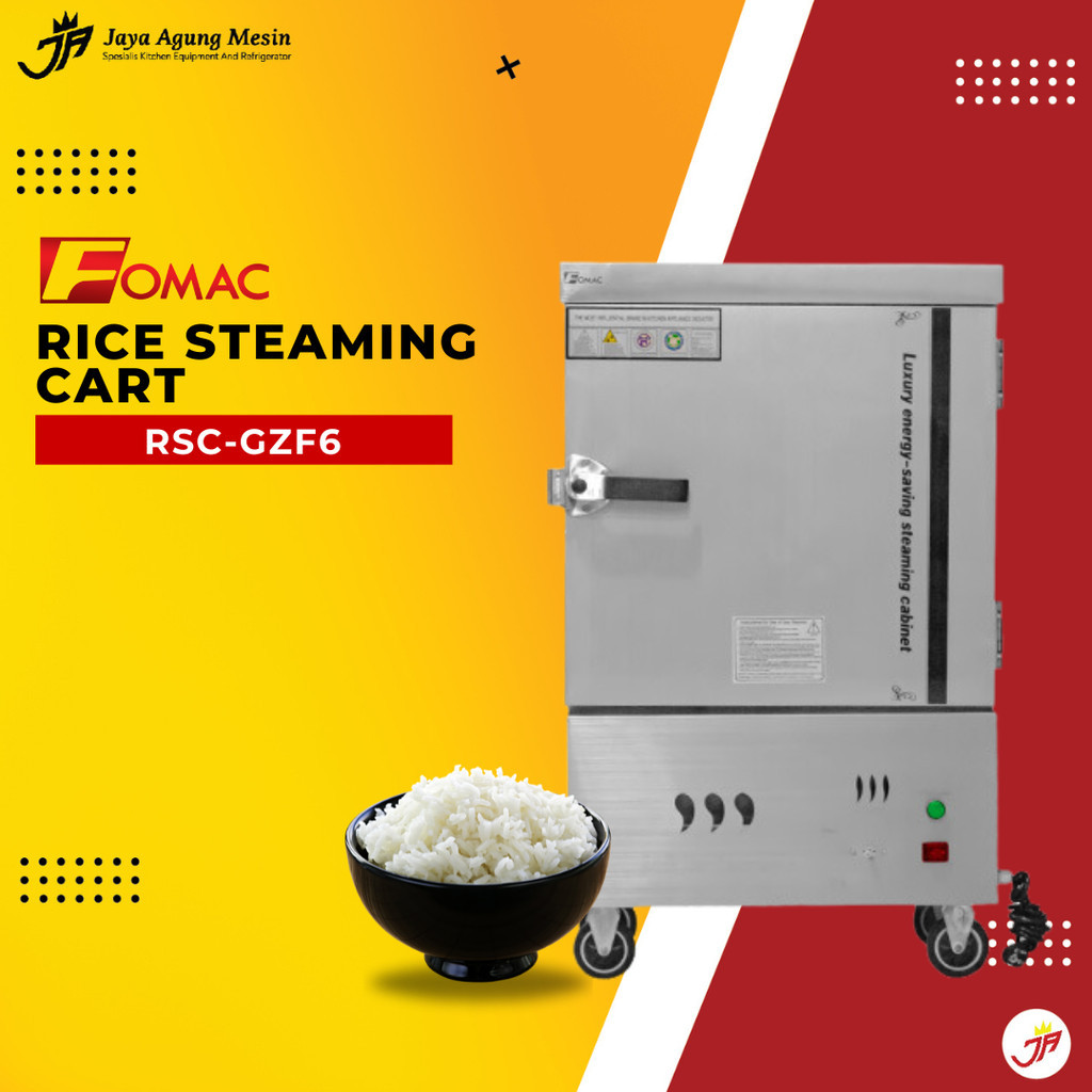 Jual GAS COOKER & RICE STEAMING CART FOMAC RSC-GZF6 / RSC GZF6 ...