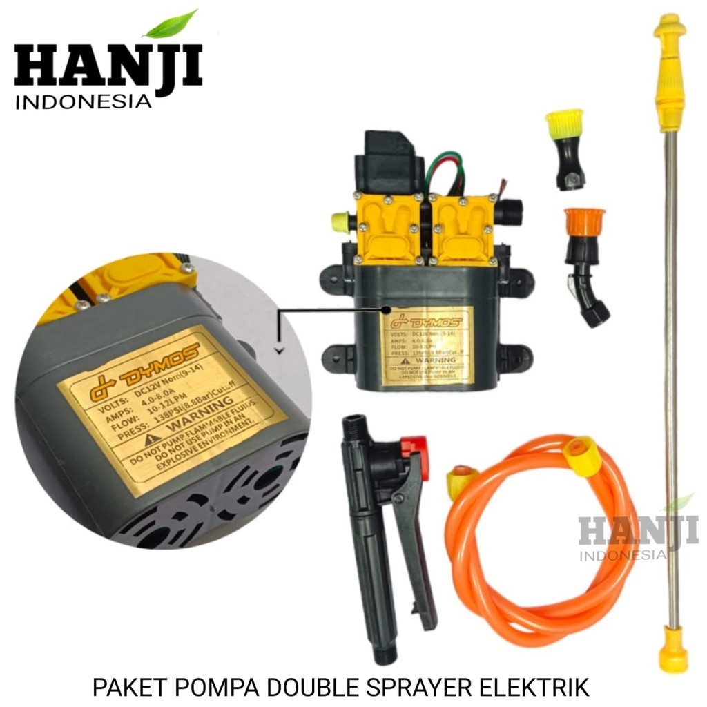 Jual Paket pompa DC double sprayer elektrik handle sprayer elektrik ...