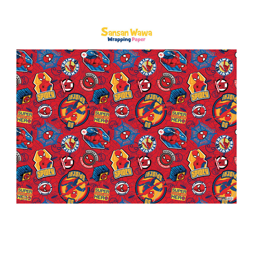 Jual (Paket 5 lembar) Motif Marvel Avengers Superhero Kertas Kado jumbo ...