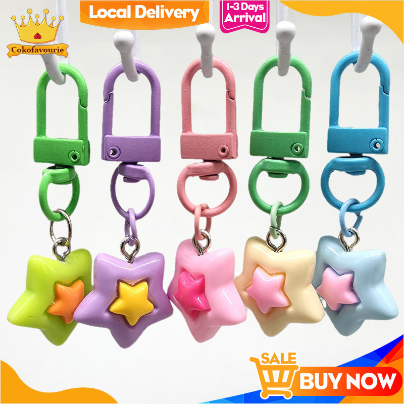 Jual COD Gantungan Kunci Bintang Lucu Keychain Gantungan Tas Keren ...
