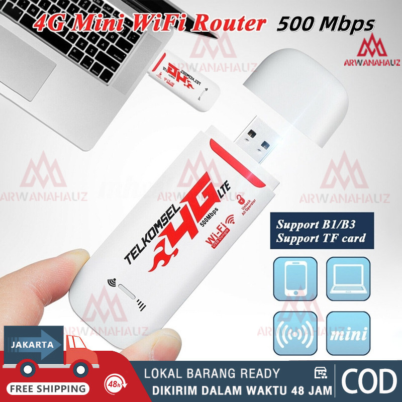 Jual 【Ready Stock】500Mbps 4G Portable Mobile WiFi USB Mobile WiFi Modem ...