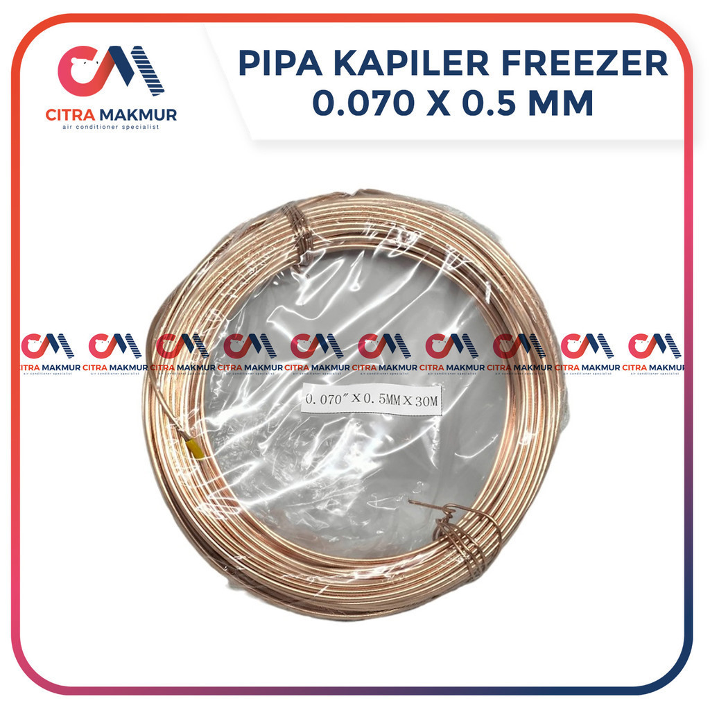 Jual Pipa Kapiler AC 070 Meteran Capilary Tube Capiler Tembaga Ac 2 pk ...