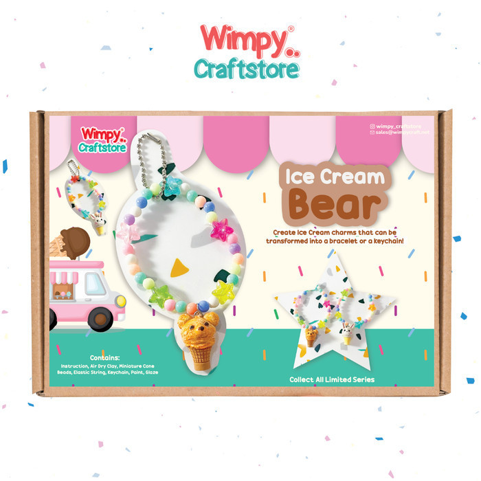Jual Wimpy Ice Cream Charms Keychain Craft KIT Kerajinan Tangan ...