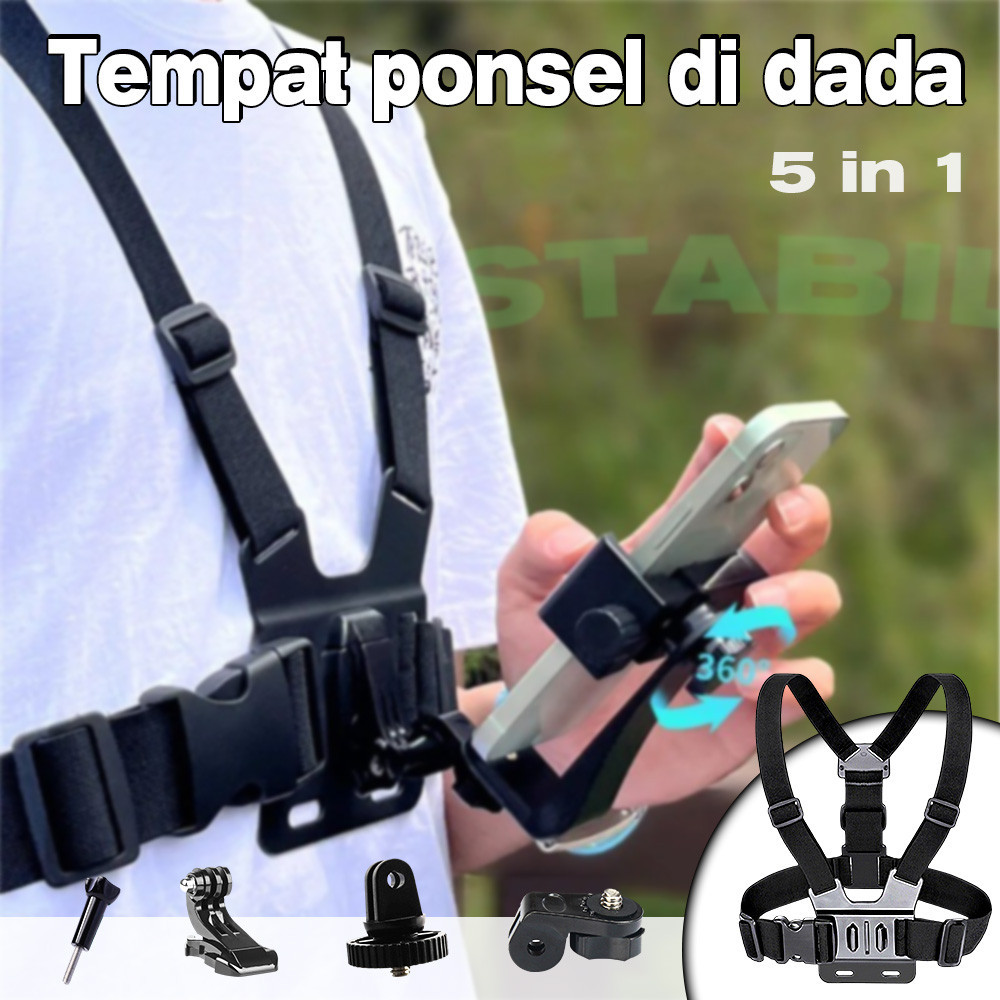 Jual Chest Strap Tali Dada Pegangan Handphone & Mount Kamera Body Belt ...