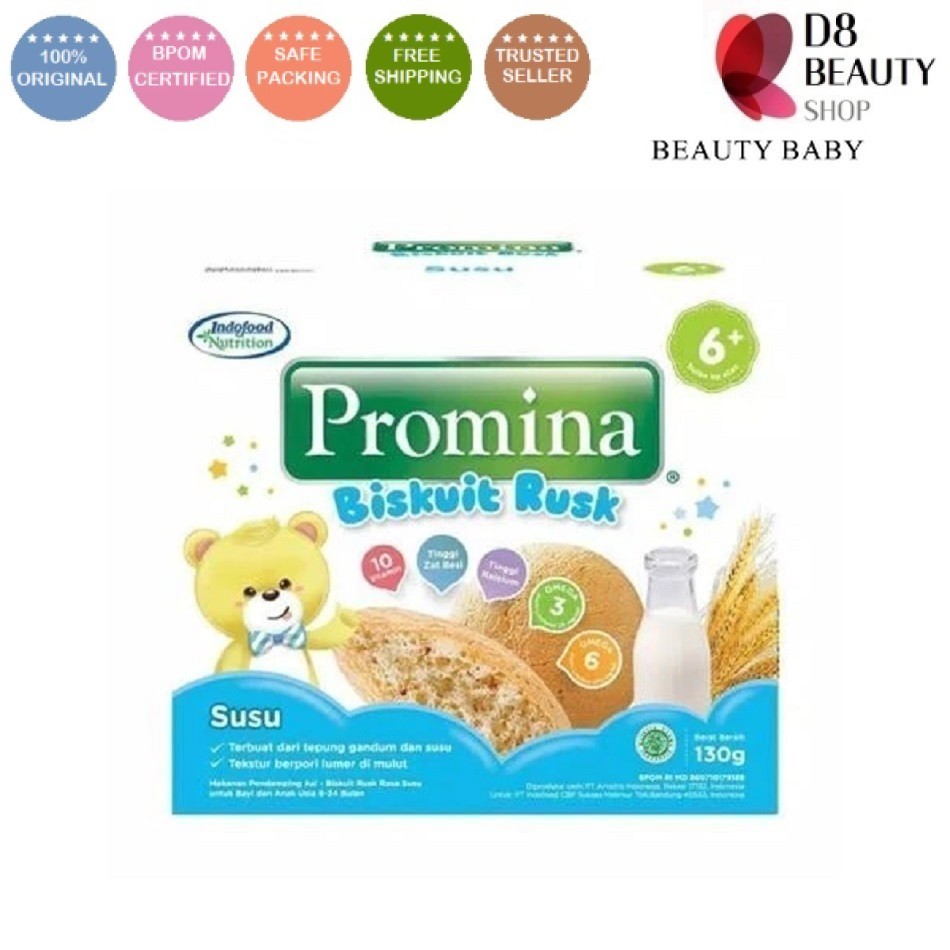 Jual PROMINA BISKUIT RUSK SUSU 130 gr | Shopee Indonesia