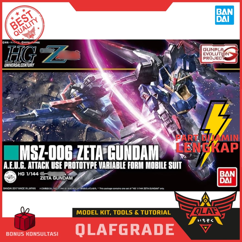 Jual HG ZETA GUNDAM 1/144 - High Grade Model Kit Bandai | Shopee Indonesia