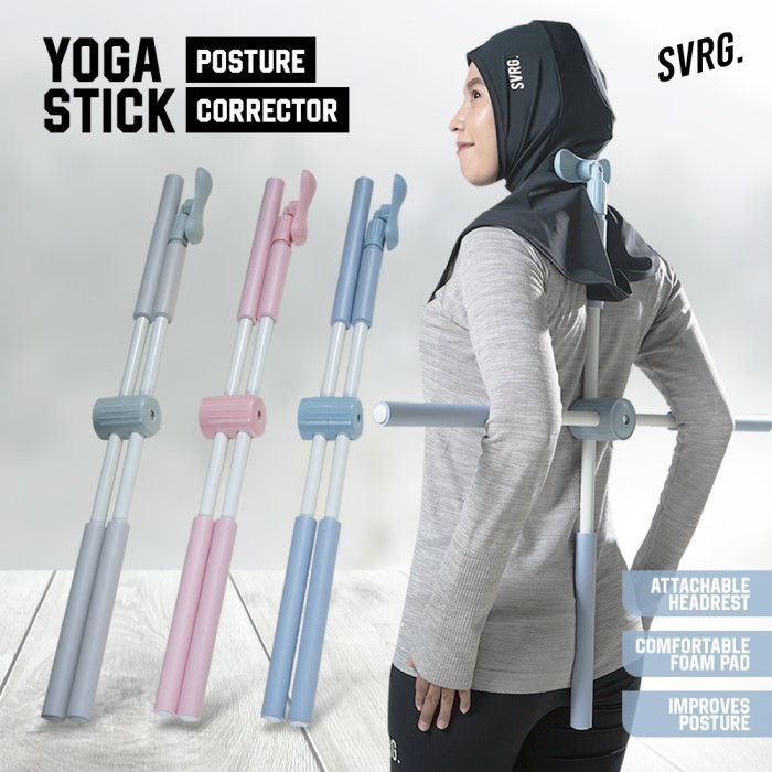 Jual SVRG Yoga Stretching Stick - Yoga Stick - Tongkat Yoga - Pilates ...