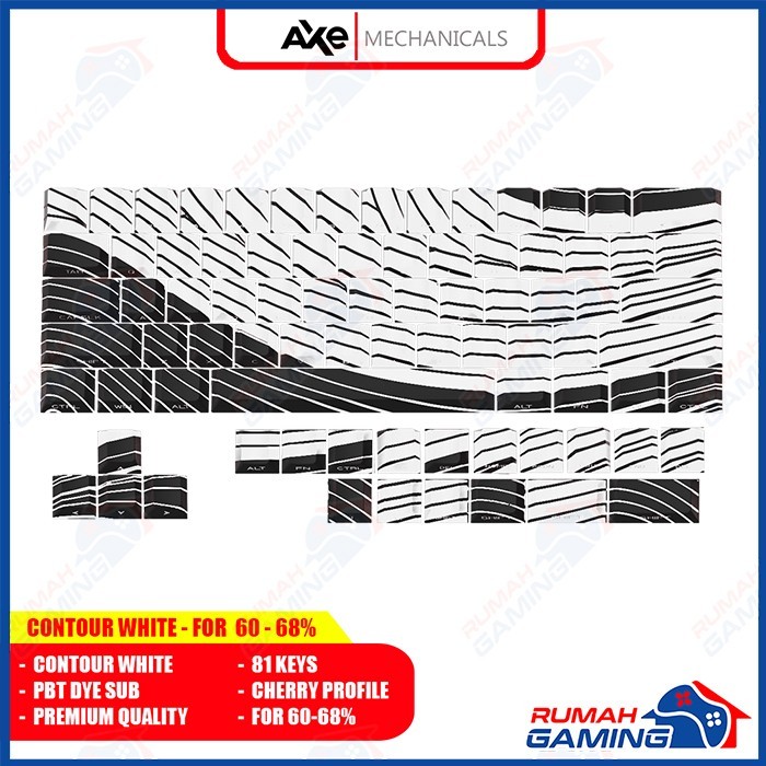 Jual AXE MECHANICALS - CONTOUR SERIES - 60% - 68% - White - Cherry ...