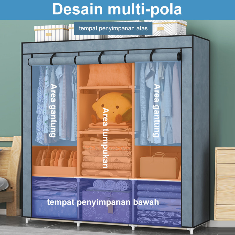 Jual MARI Lemari Baju Multifungsi Dengan Tempat Gan | Shopee Indonesia