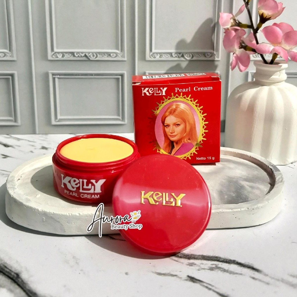 Jual Kelly Pearl Cream Kecil 5gr dan Besar 15gr Foundation Alas Bedak ...