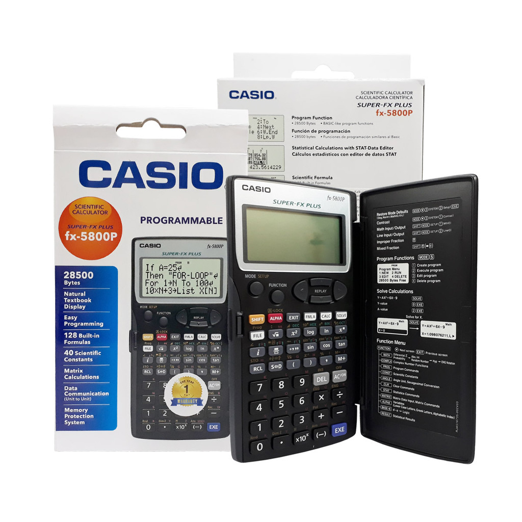 Jual Kalkulator Casio FX-5800 P Scientific Calculator FX-5800P Original ...