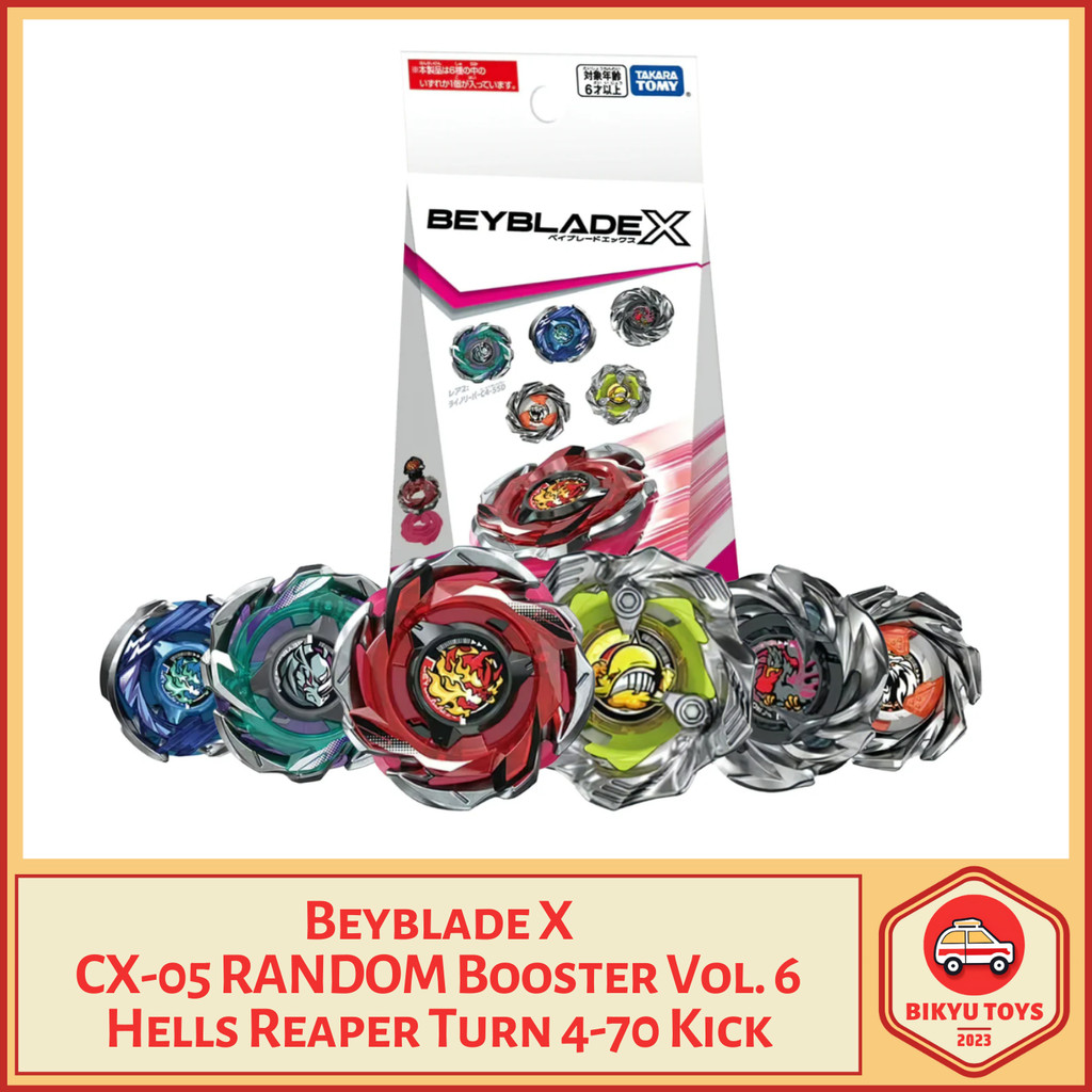 Jual Beyblade X CX-05 Hells Reaper Ratchet 4-70 Bit K Kick Rhino Charge ...