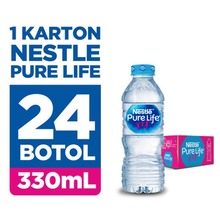 Jual Nestle Pure Life Botol 330 ml. 1 Dus isi 24 pcs. | Shopee Indonesia