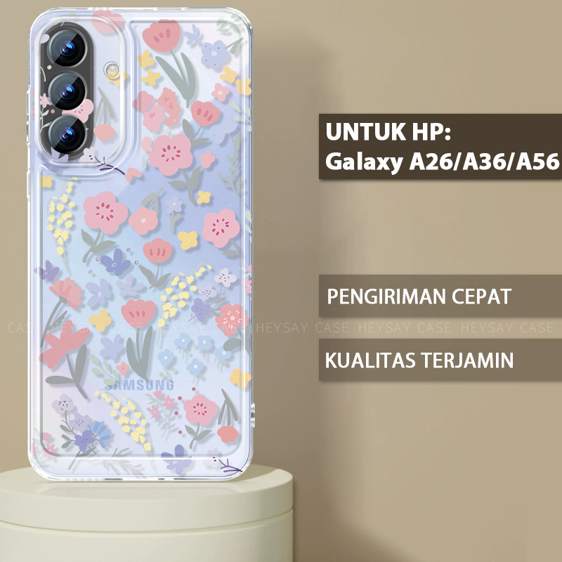 Jual NEW-HEYSAY CASE Untuk Hp Samsung galaxy a56 a36 a16 a26 Casing samsung a06 5G 4G Pink Soft ...