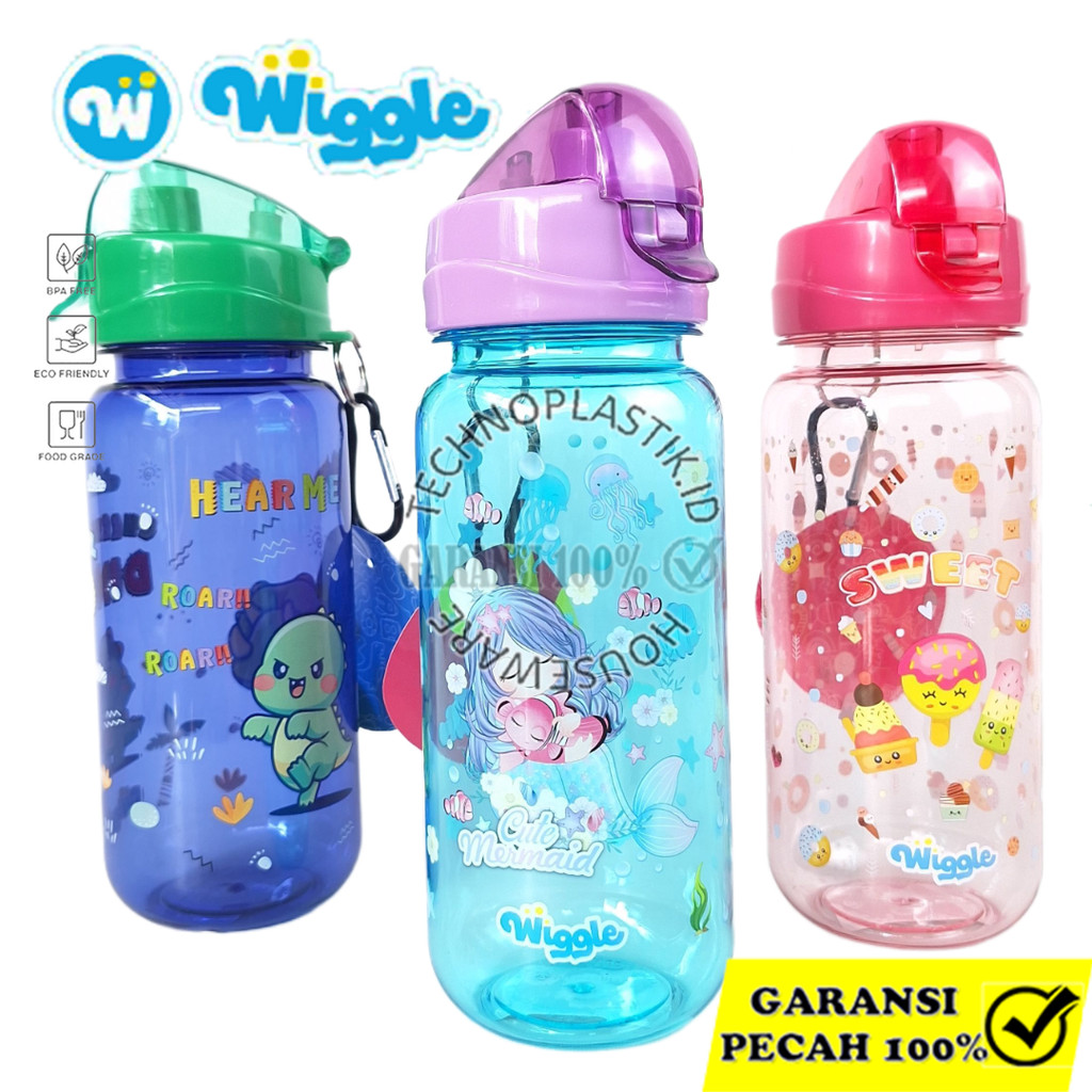 Jual WIGGLE Botol Minum Terbaru Design Hello Dino Bottle Sport 670Ml ...